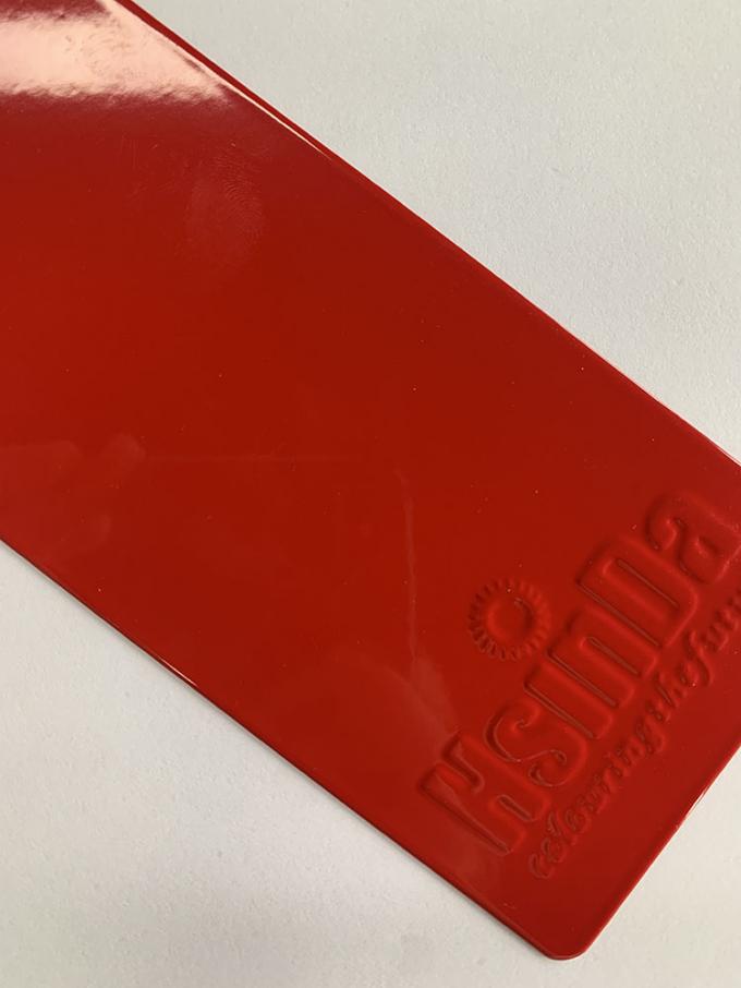 Warna Merah Cerah Gloss Tinggi Epoxy Polyester Powder Coating Pintura ...