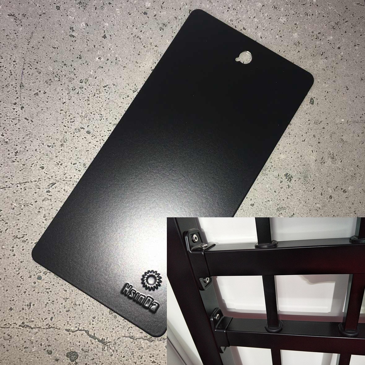 Ral9005 Black Electrostatic Epoxy Polyester Powder Coating Untuk Cat ...